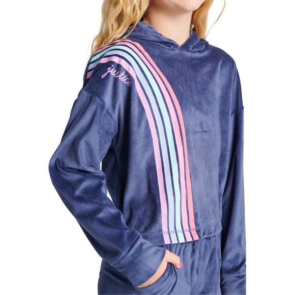 Justice | Pajamas | 2piece Pajama Set Long Sleeve Hooded Lounge ...